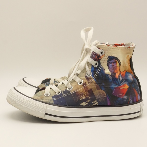 Converse | Shoes | Converse All Star Superman Marvel High Top Sneaker ...